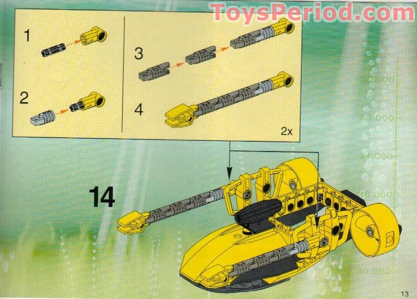 LEGO 4792 Alpha Team Navigator and Rov Instructions and Parts List