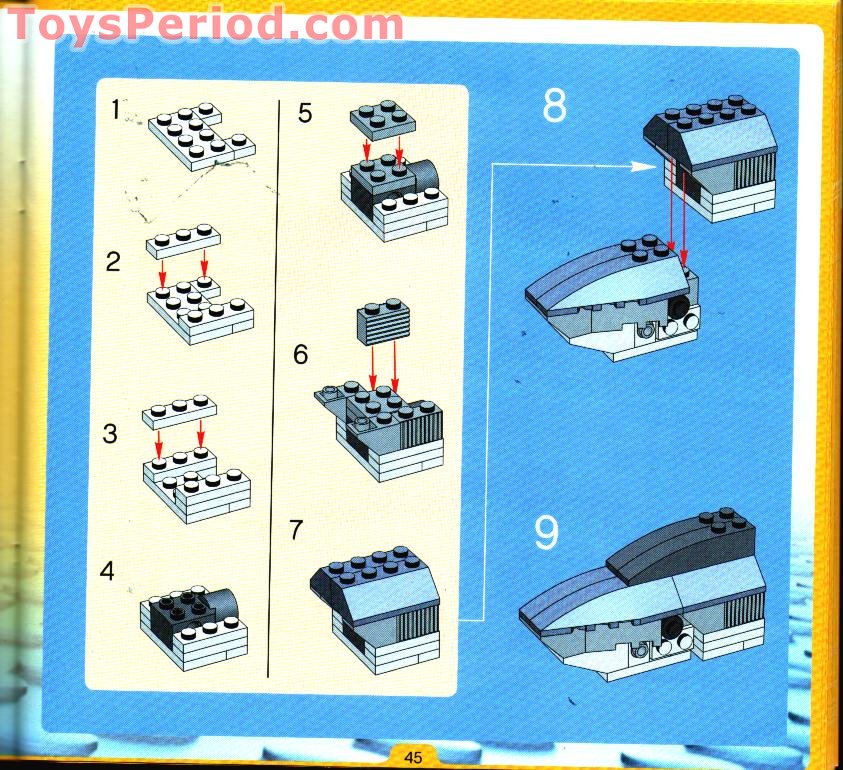 LEGO 4506 Deep Sea Predators Instructions and Parts List