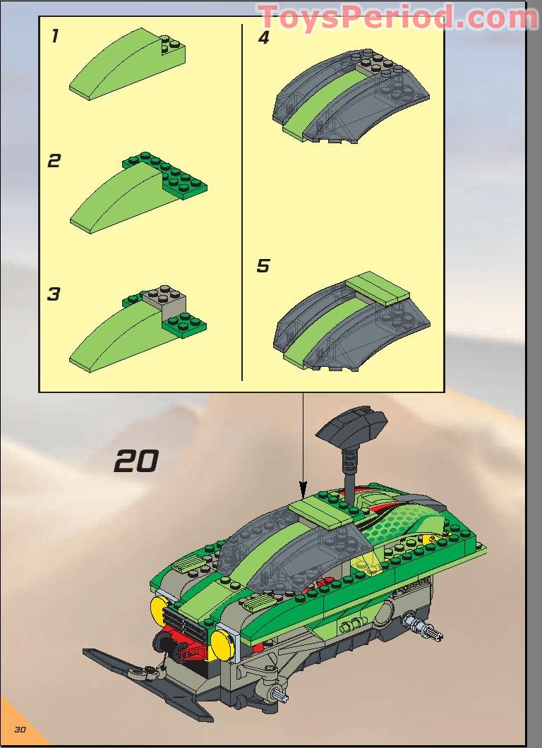 LEGO 4589 RC Nitro Flash Instructions and Parts List