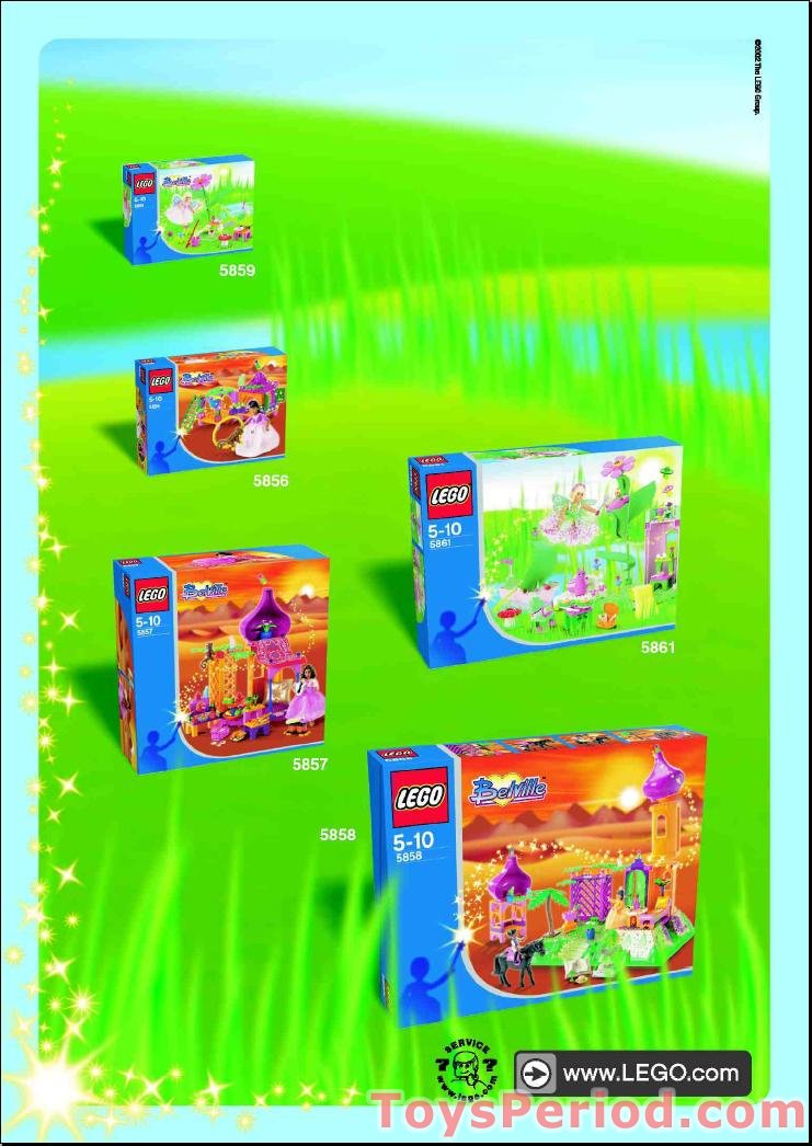LEGO 5862-2 Flower Fairy Party, Purple-Silver Box Instructions and ...