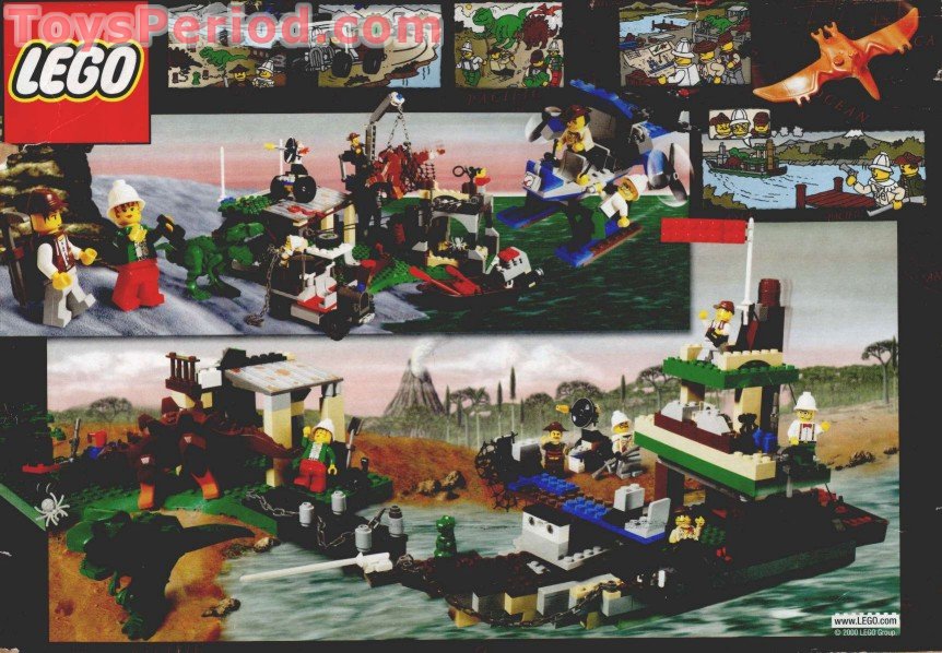 LEGO 5987 Dino Research Compound Instructions and Parts List