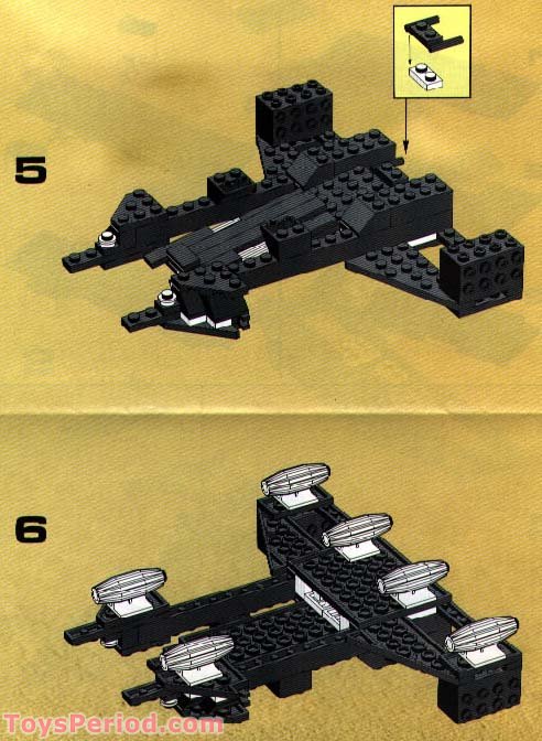 LEGO 6981 Aerial Intruder Instructions and Parts List