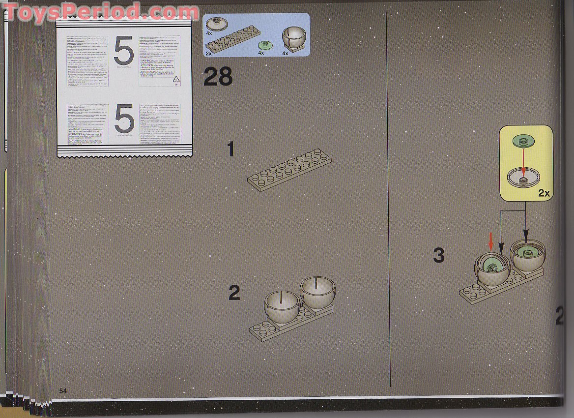 LEGO 6211 Imperial Star Destroyer Instructions and Parts List