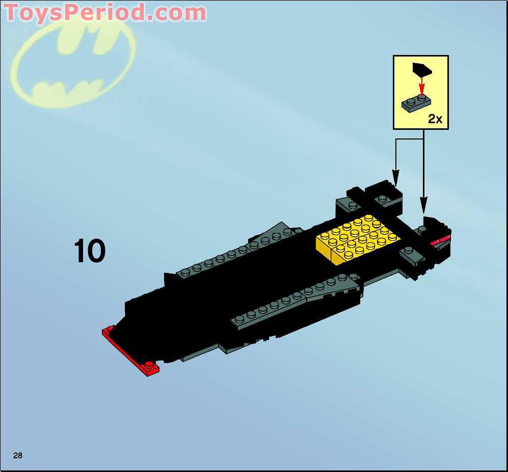 LEGO 7781 The Batmobile: Two-Face's Escape Instructions and Parts List