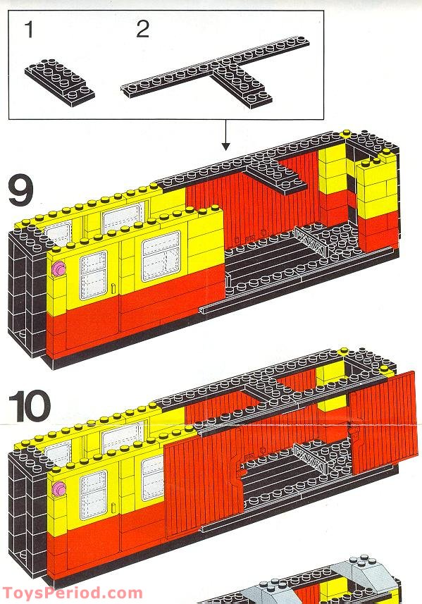 LEGO 7819 Postal Container Wagon Covered Instructions and Parts List