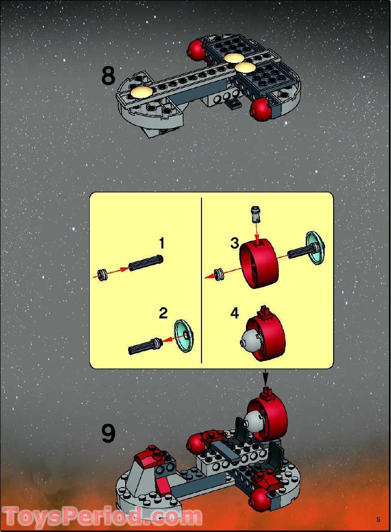 LEGO 7260 Wookiee Catamaran Instructions and Parts List
