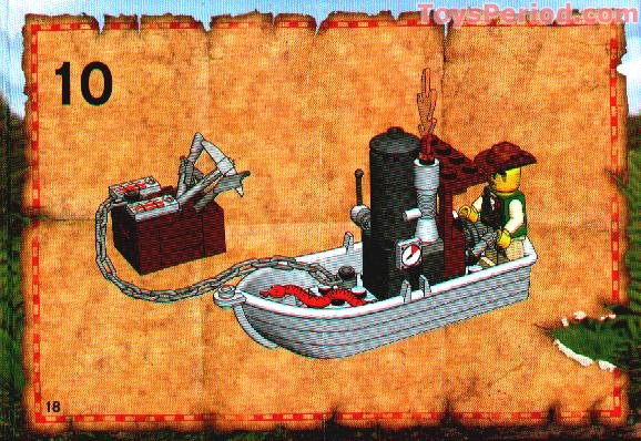 LEGO 7410 Jungle River Instructions and Parts List