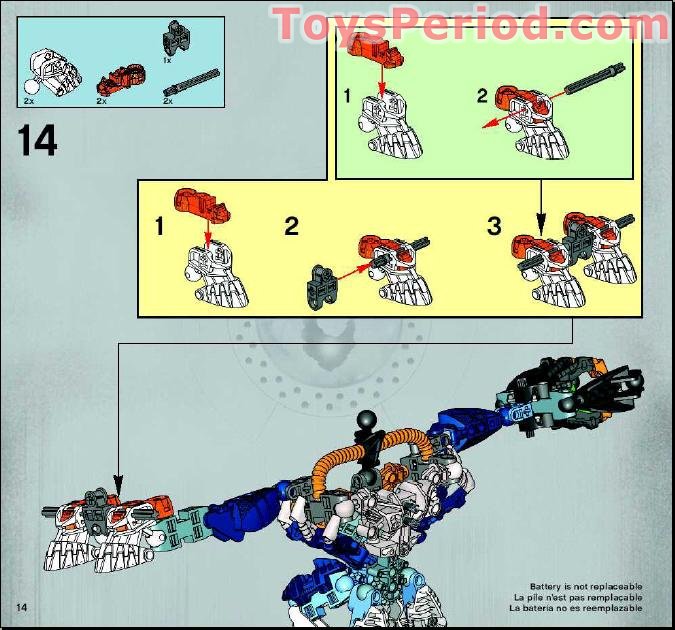 LEGO 8626 Irnakk Instructions and Parts List
