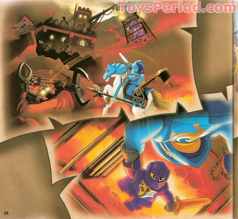 LEGO 8801 Knights' Attack Barge Instructions and Parts List