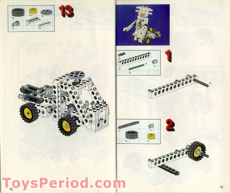 LEGO 8022 Technic Starter Set Instructions and Parts List