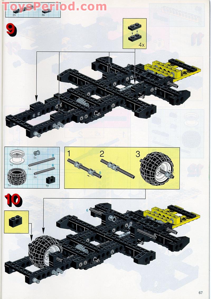 LEGO 8062 Universal Set with Storage Case Instructions and Parts List
