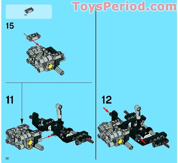 LEGO 8262 Quad Bike Instructions and Parts List