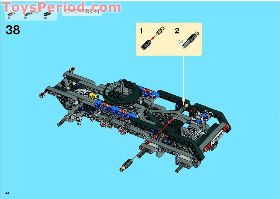 LEGO 8273 Off Road Truck Instructions and Parts List