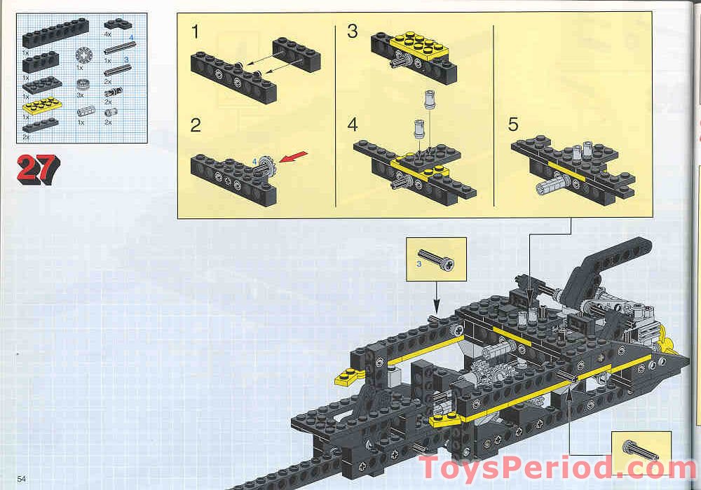 LEGO 8425 Black Hawk Instructions and Parts List