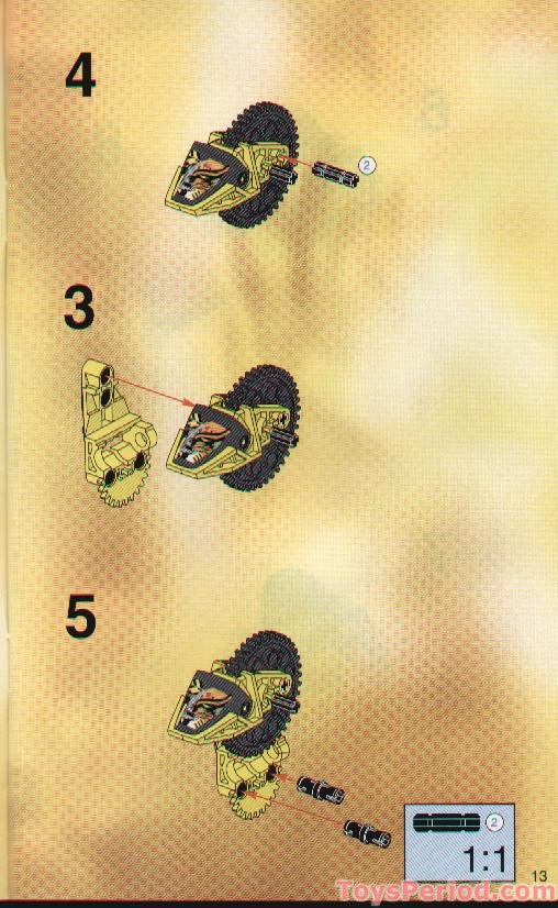 LEGO 8523 Blaster Slizer Instructions and Parts List