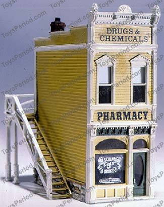 HO Structures - Woodland Scenics D221 Pharmacy HO Scale Detail Building Kit