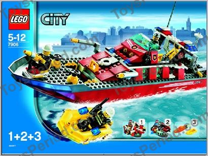 LEGO 7906 Fire Boat Instructions and Parts List