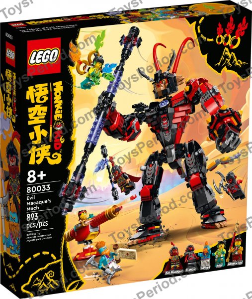 LEGO 80033 Evil Macaque’s Mech Set Parts List