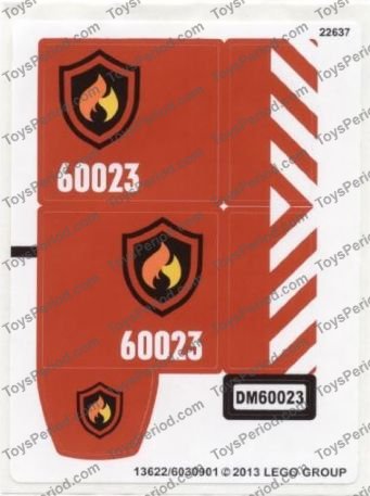 LEGO Sets with Part 60023stk01 Sticker Sheet for Set 60023 - Sheet 1 ...