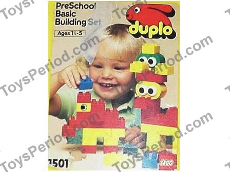 LEGO 1501 Large Duplo PreSchool Basic Building Set in Yellow Bucket ...