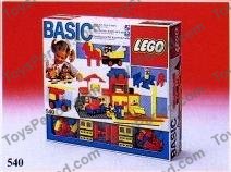 LEGO 540-1 Basic Building Set Instructions and Parts List