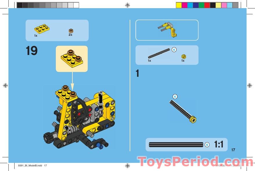 LEGO 9391 Crawler Crane Instructions and Parts List
