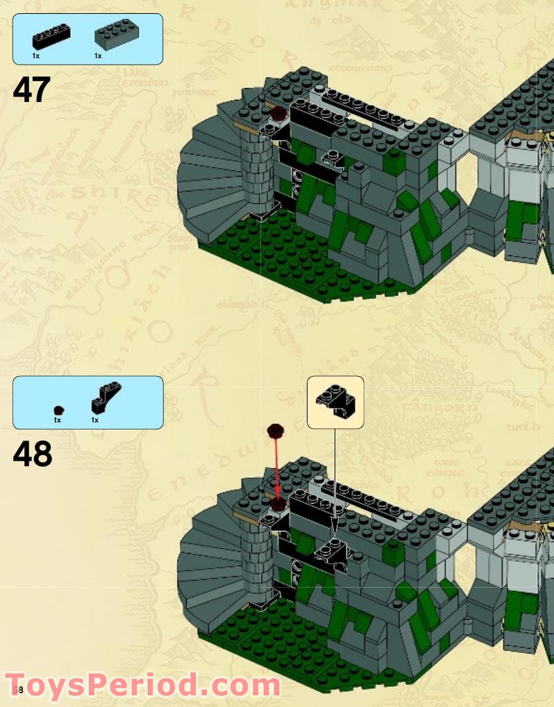 LEGO 9472 Attack on Weathertop Instructions and Parts List