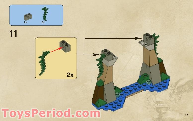 LEGO 4192 Fountain of Youth Instructions and Parts List