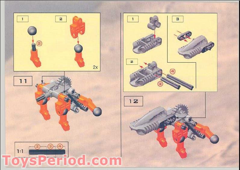 LEGO 10023 Bionicle Master Builder Set Instructions and Parts List
