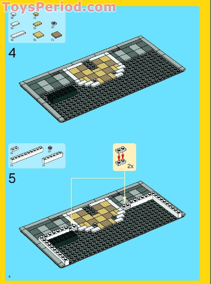 LEGO 10184 Town Plan Instructions and Parts List