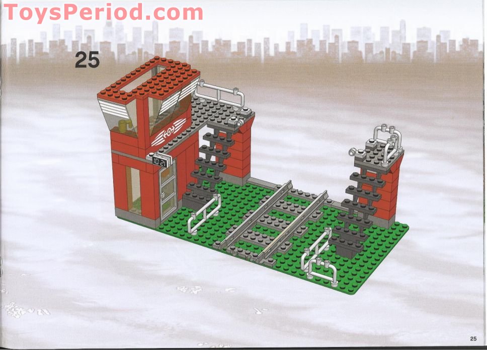 LEGO 10128 Train Level Crossing Instructions and Parts List
