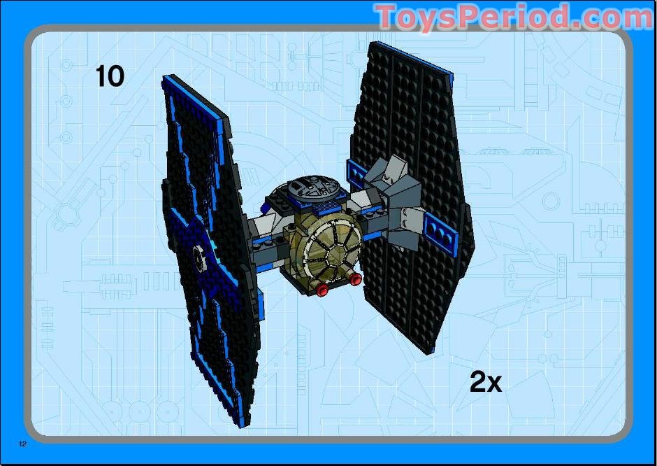 LEGO 10131 TIE Collection Instructions and Parts List