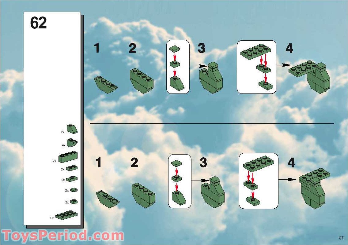 LEGO 3450 Statue of Liberty Sculpture Instructions and Parts List