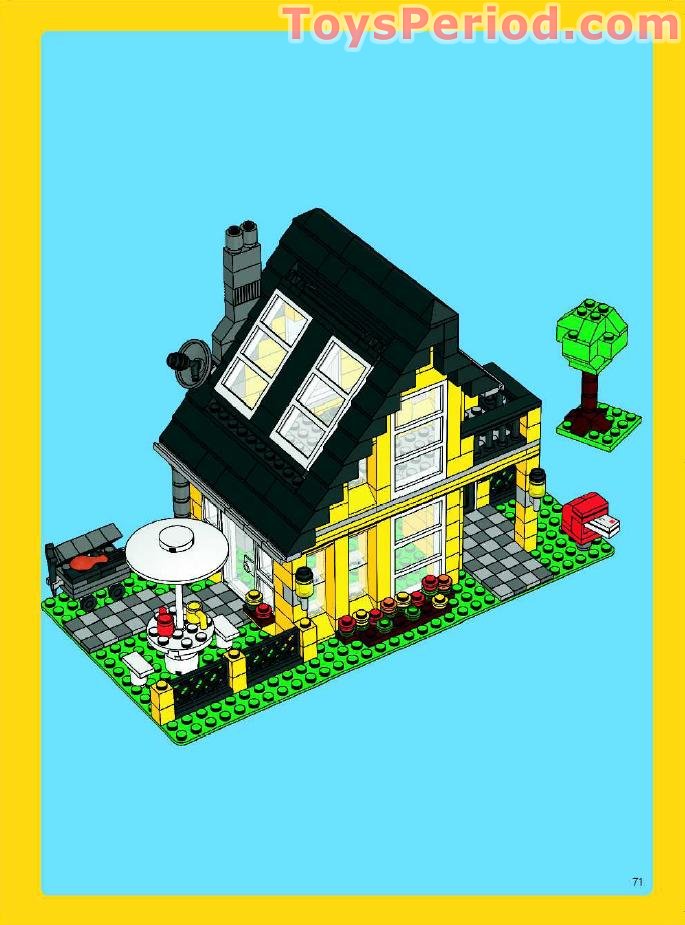 LEGO 4996 Beach House Instructions and Parts List
