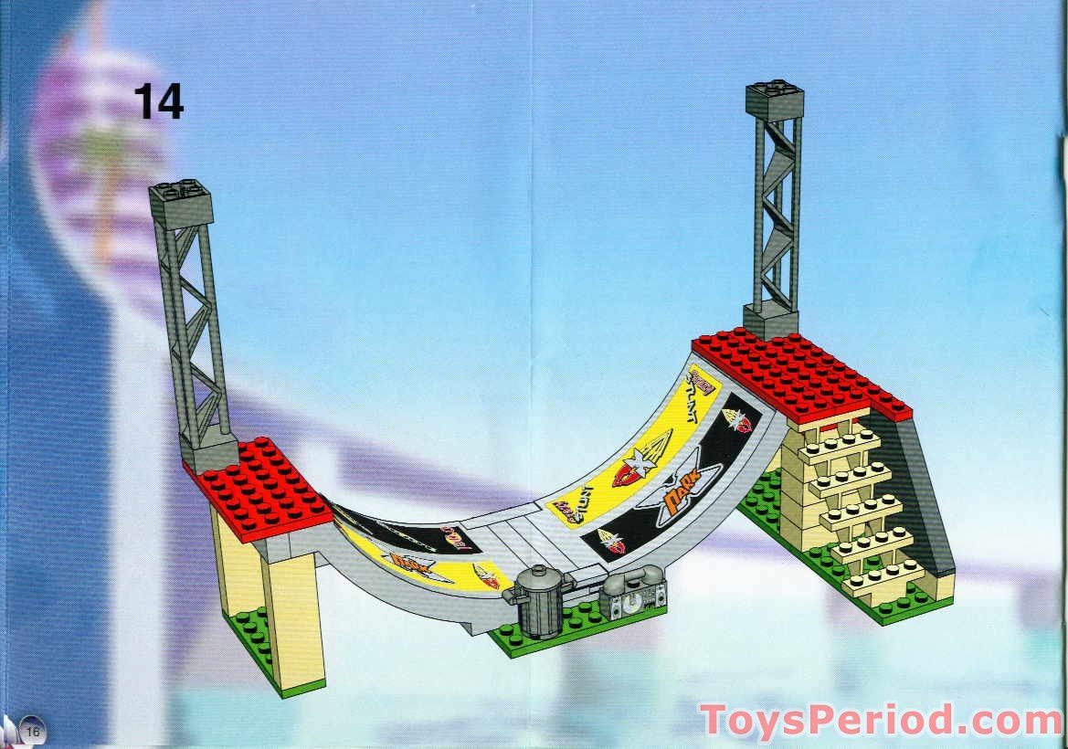 LEGO 6738 Skateboard Challenge Instructions and Parts List