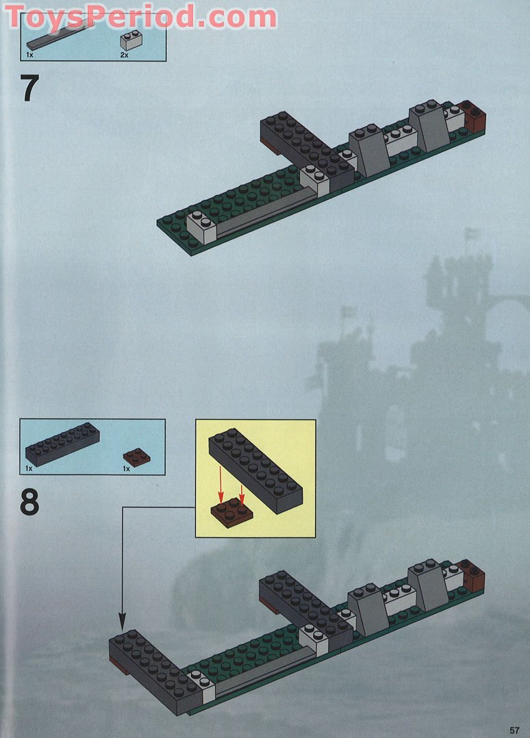 LEGO 7094 King's Castle Siege Instructions and Parts List