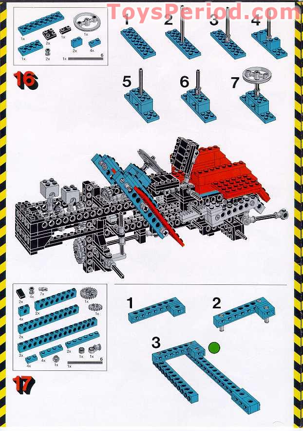 LEGO 8859 Tractor Instructions and Parts List