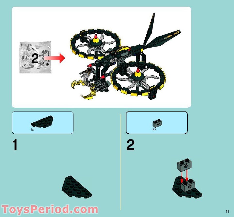 LEGO 8117 Storm Lasher Instructions and Parts List
