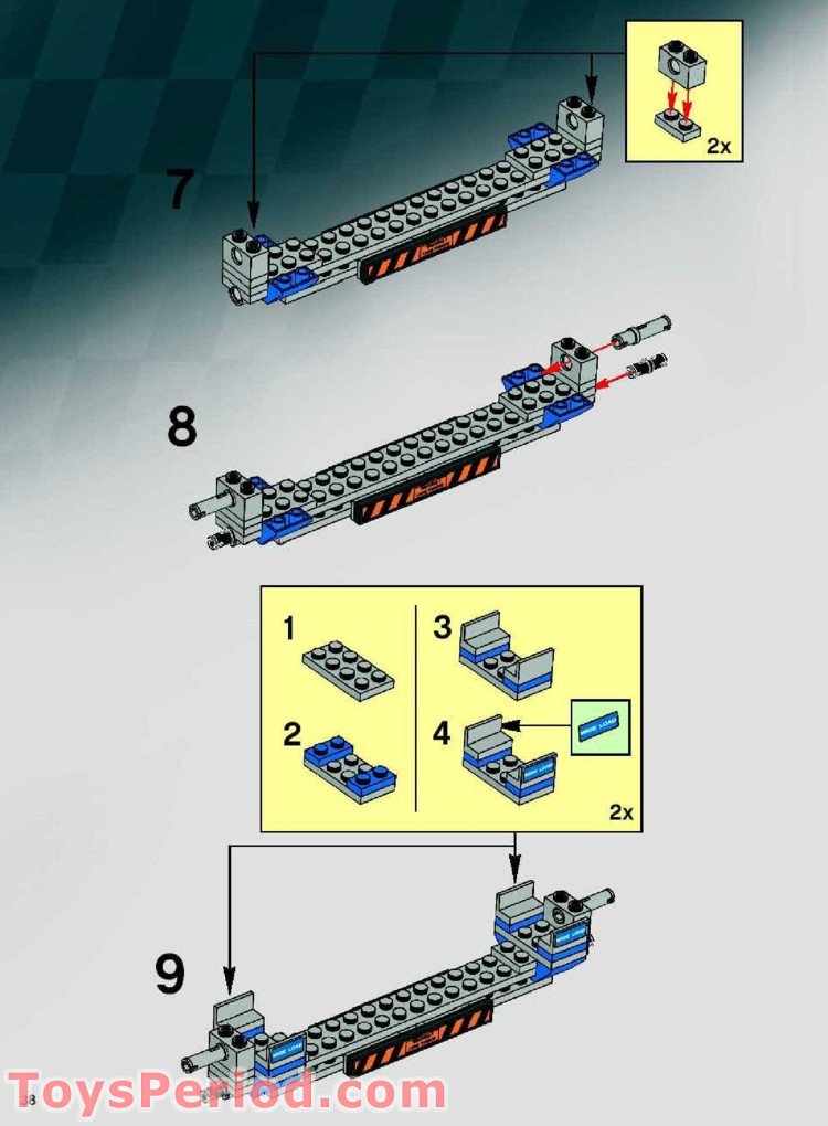 LEGO 8147 Bullet Run Instructions and Parts List
