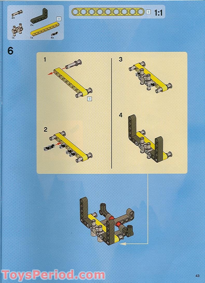 LEGO 8292 Cherry Picker Instructions and Parts List