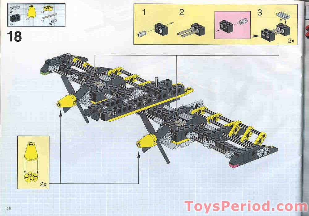 LEGO 8425 Black Hawk Instructions and Parts List