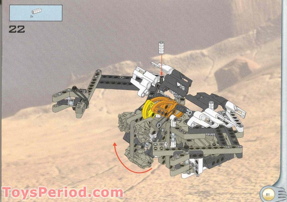 LEGO 8539 Manas Instructions and Parts List