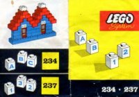 LEGO 237 Number Bricks Instructions and Parts List