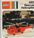LEGO 480-1 Rescue Helicopter Instructions and Parts List