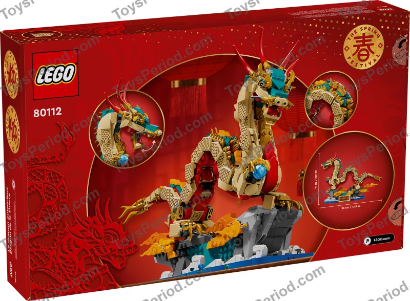 LEGO 80112 Auspicious Dragon Set Parts List
