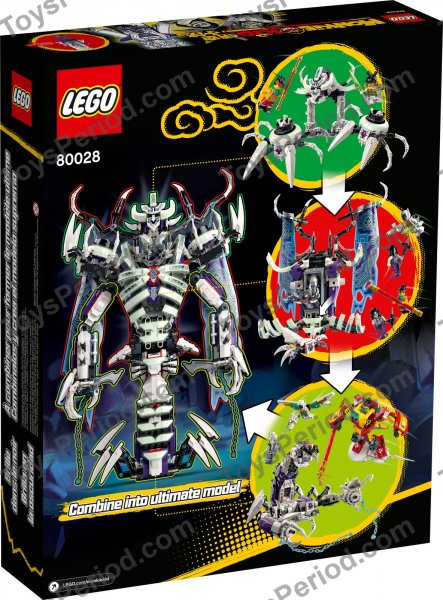 LEGO 80028 The Bone Demon Set Parts List