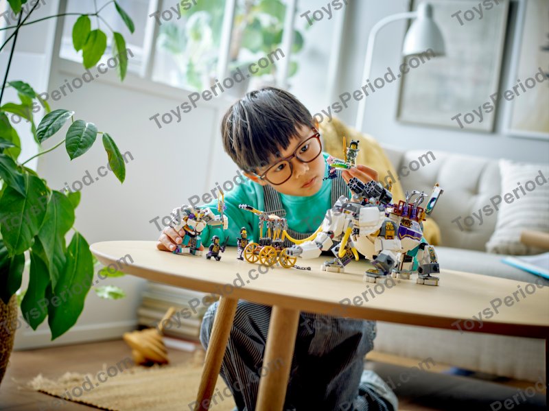 LEGO 80043 Yellow Tusk Elephant Set Parts List