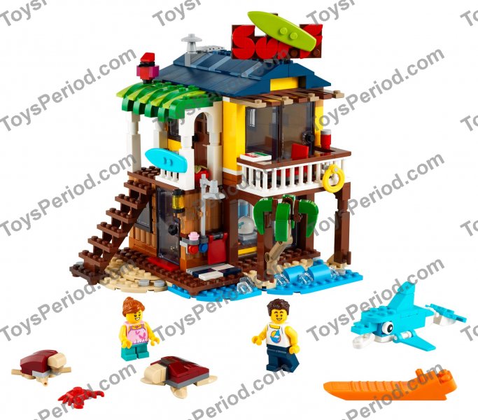 LEGO 31118 Surfer Beach House Set Parts List