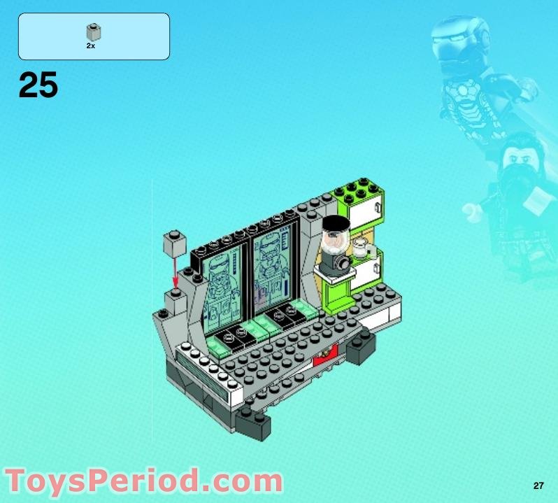 LEGO 76007 Iron Man: Malibu Mansion Attack Instructions and Parts List