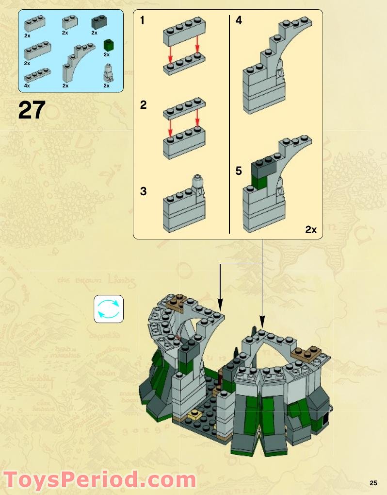 LEGO 9472 Attack on Weathertop Instructions and Parts List